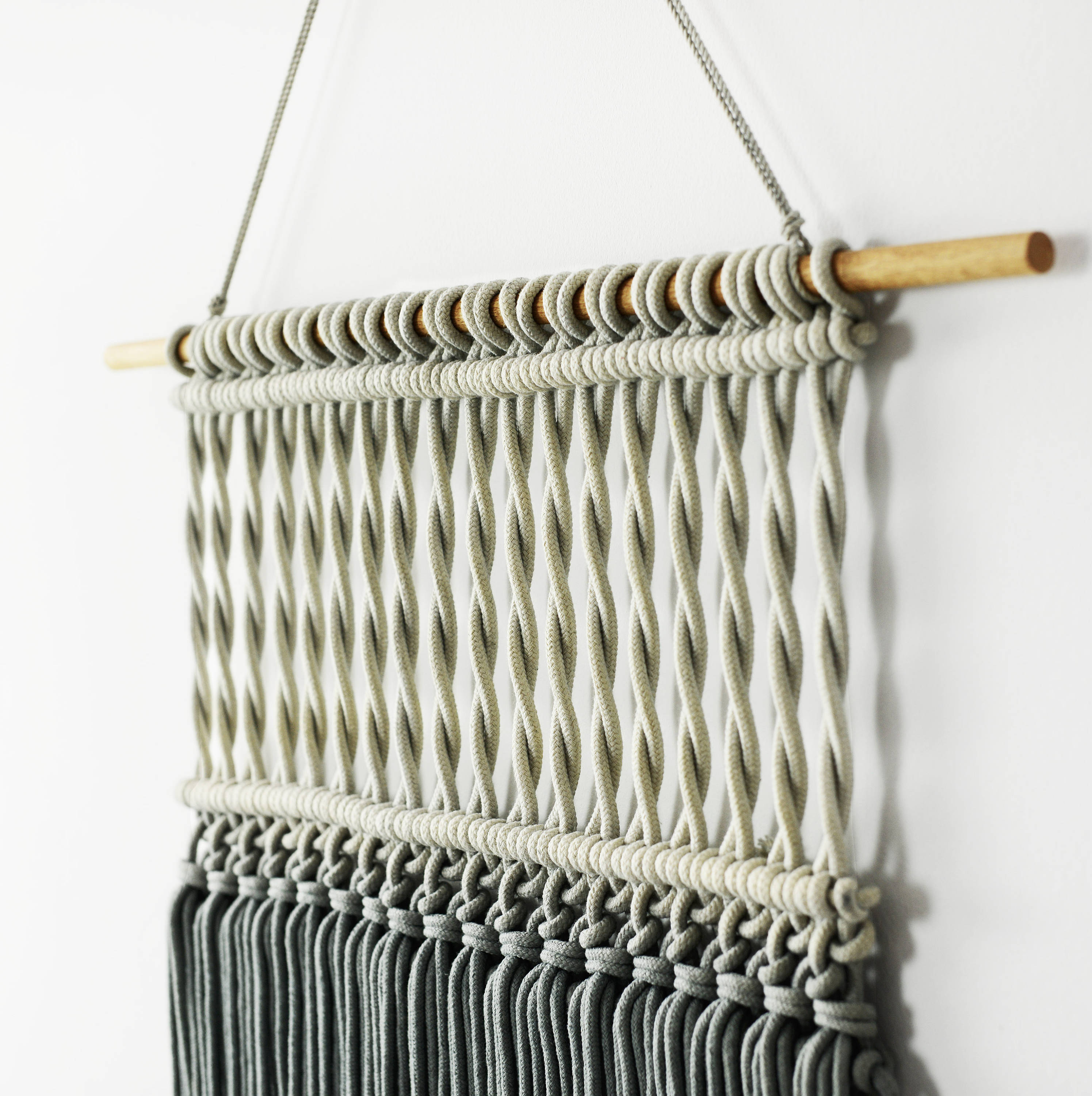 Gray Macrame Wall Hanging Macrame Macrame Wall Hanging Gray - Etsy