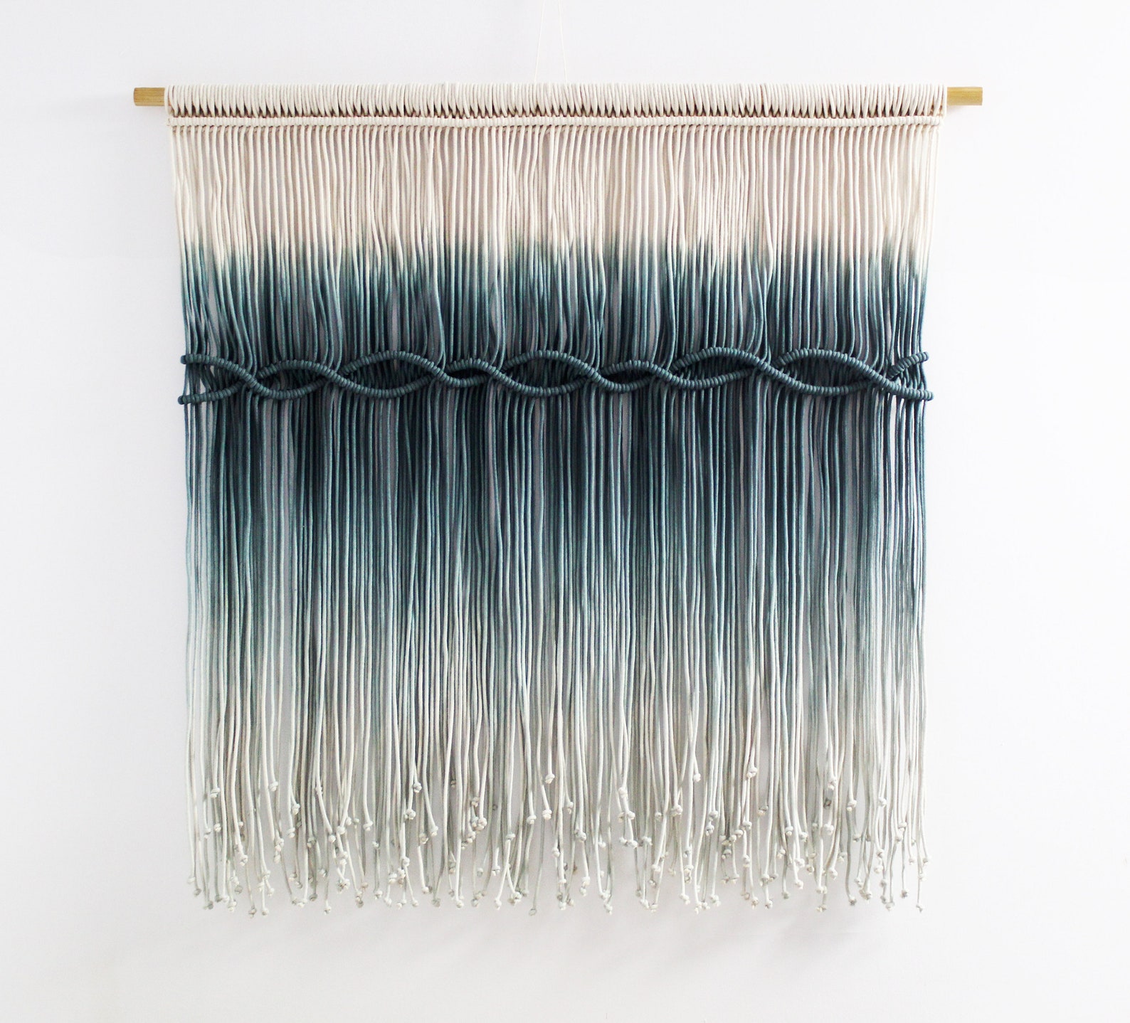 Dip Dyed Macrame Wall Hanging Macrame Dip Dye Tapestry | Etsy