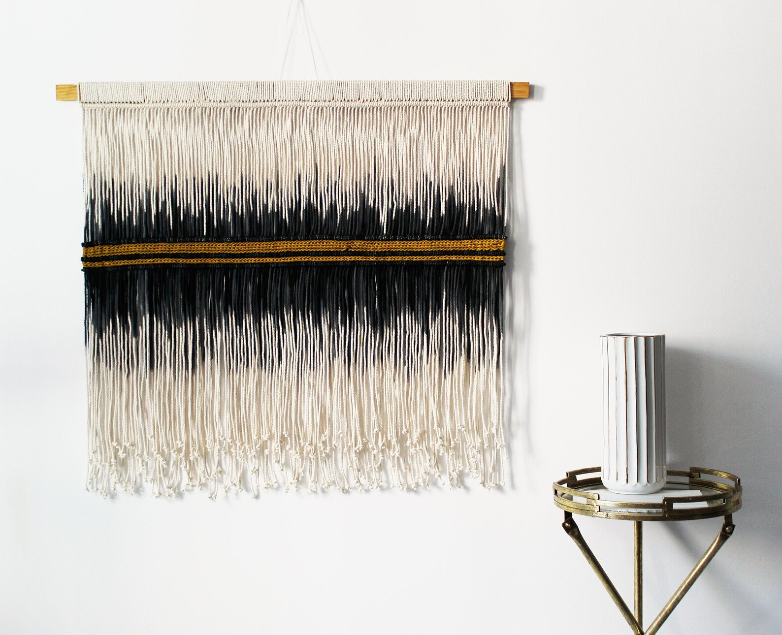 Large Abstract Art, Fiber Art Wall, Hanging Macrame, Contemporary ...