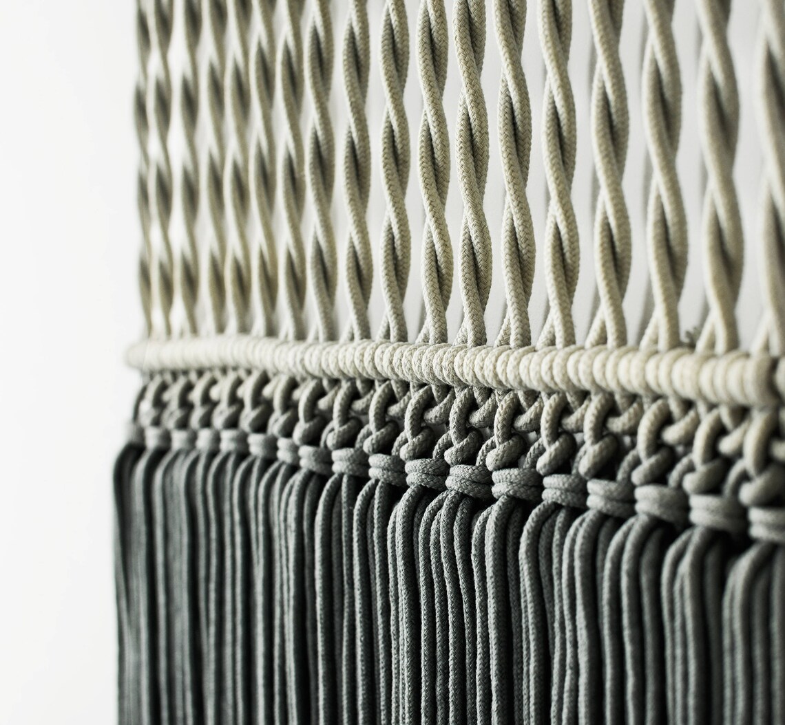 Gray Macrame Wall Hanging Macrame Macrame Wall Hanging Gray - Etsy
