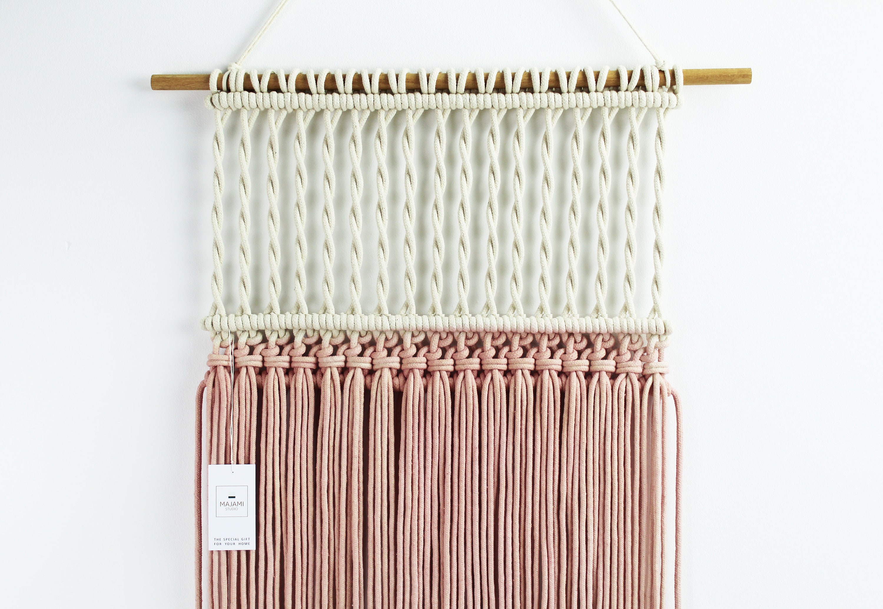 Pink Macrame Pink Fringe Backdrop Macrame Wall Hanging Pink - Etsy