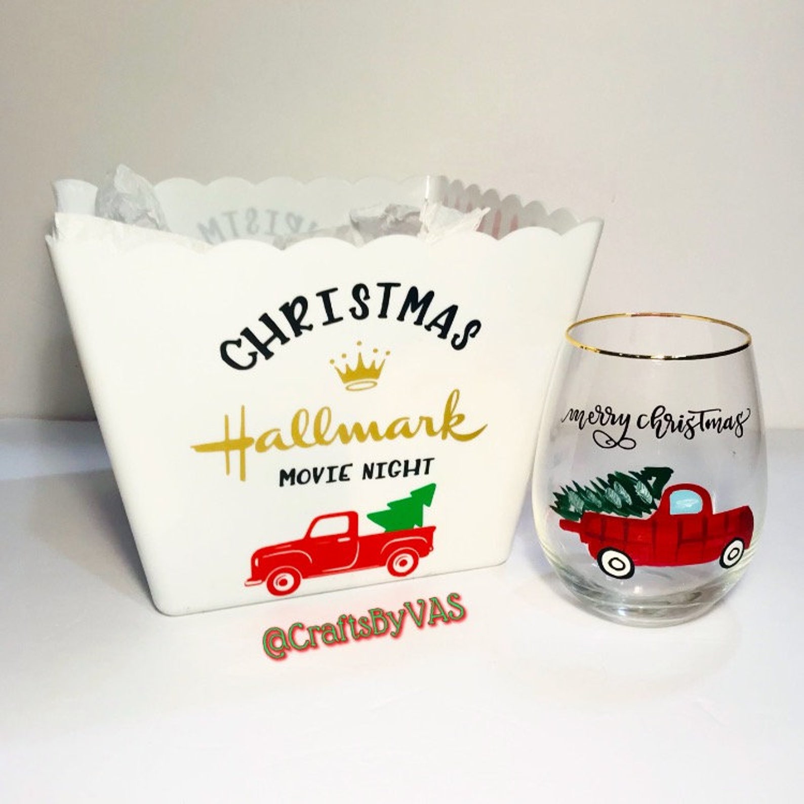 Christmas Movie Night Bundle Hallmark Christmas Movie Popcorn - Etsy