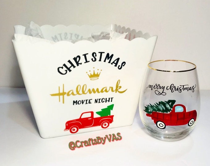 Christmas Movie Night Bundle Hallmark Christmas Movie Popcorn - Etsy