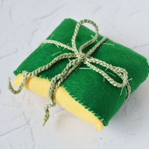 Felt bread in leaf envelope Elvish bread Handmade baby safe | Etsy