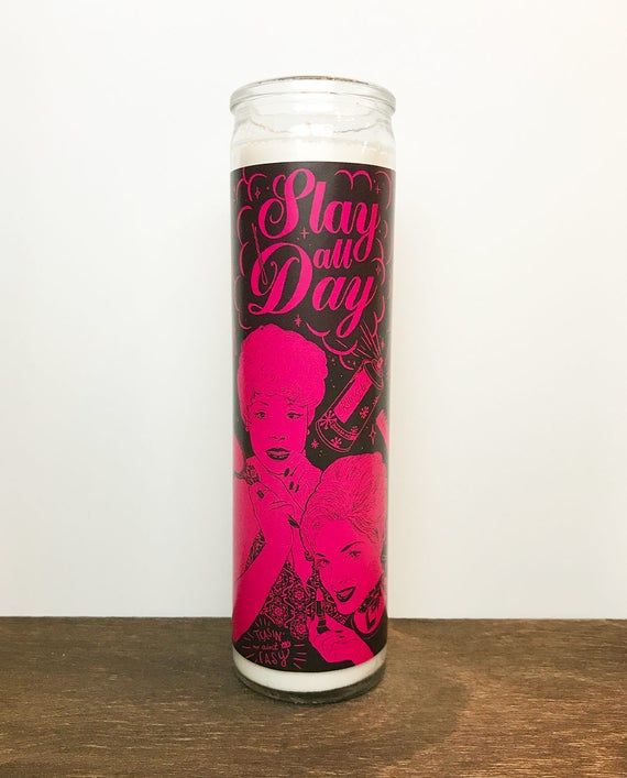 Slay All Day // 7 Day Altar Candle Saint Candle | Etsy