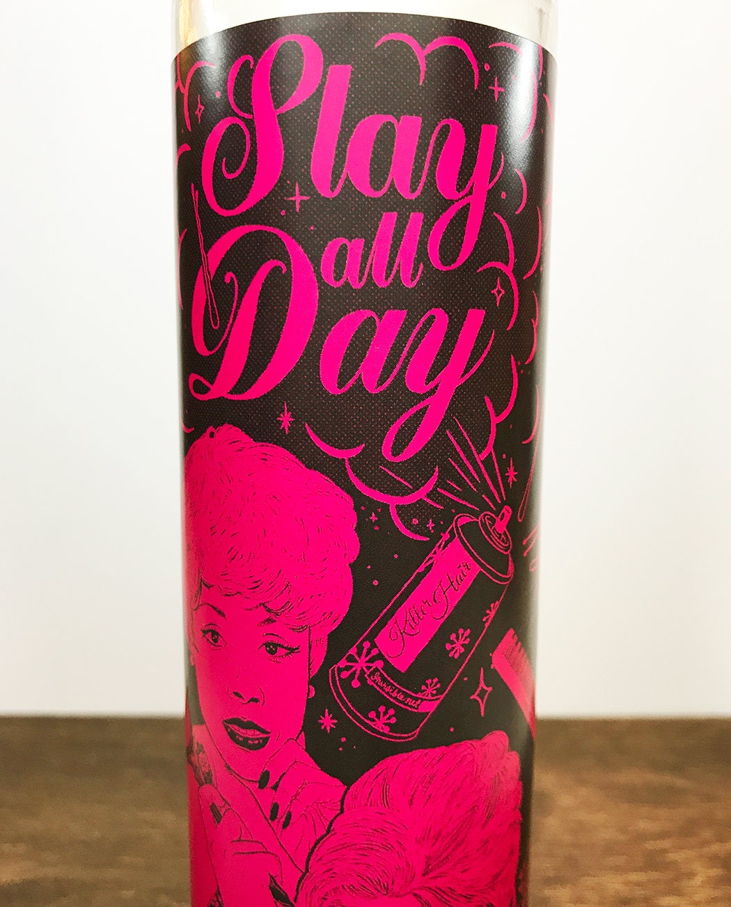 Slay All Day // 7 Day Altar Candle Saint Candle | Etsy