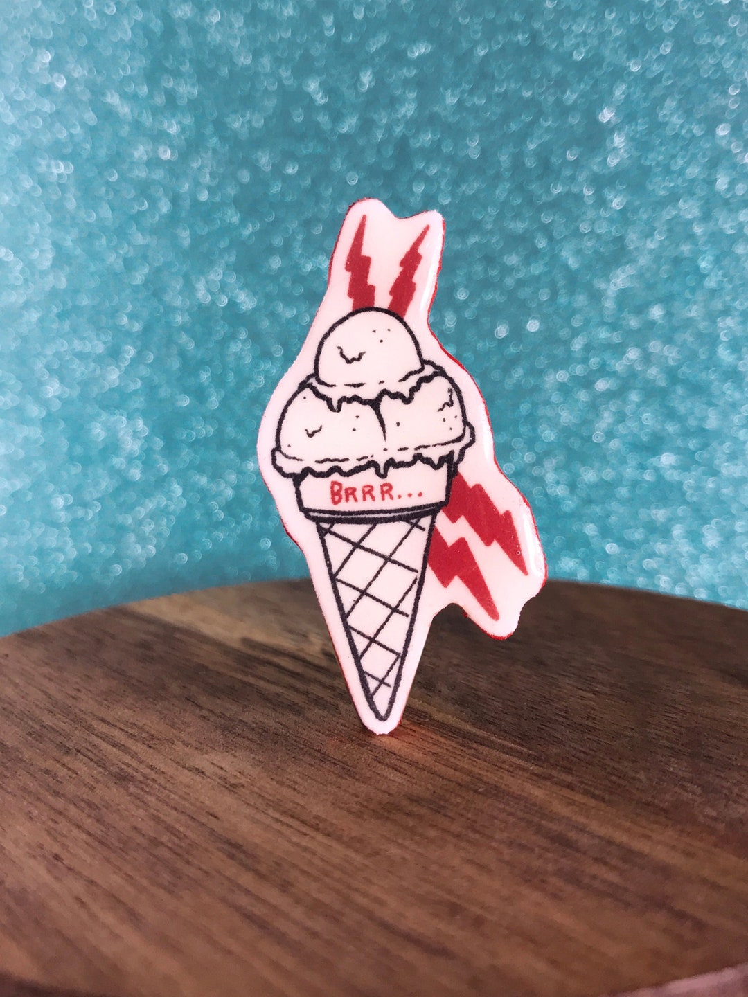 Guccimane Ice Cream Cone Face Tattoo // Brooch Lapel Pinback - Etsy