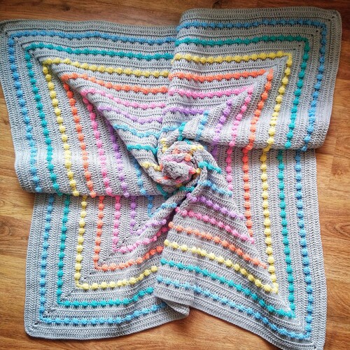 Bobble Star Blanket Crochet Pattern Digital PDF Download - Etsy
