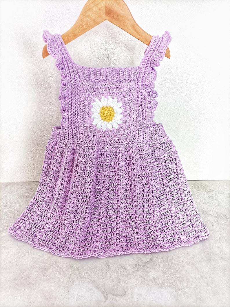 Daisy Sundress Crochet Pattern in Sizes Newborn to 8 Years PDF - Etsy ...