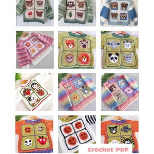 Pick and Mix Sweater Crochet Pattern Pack With Sizes Baby to Adult ...