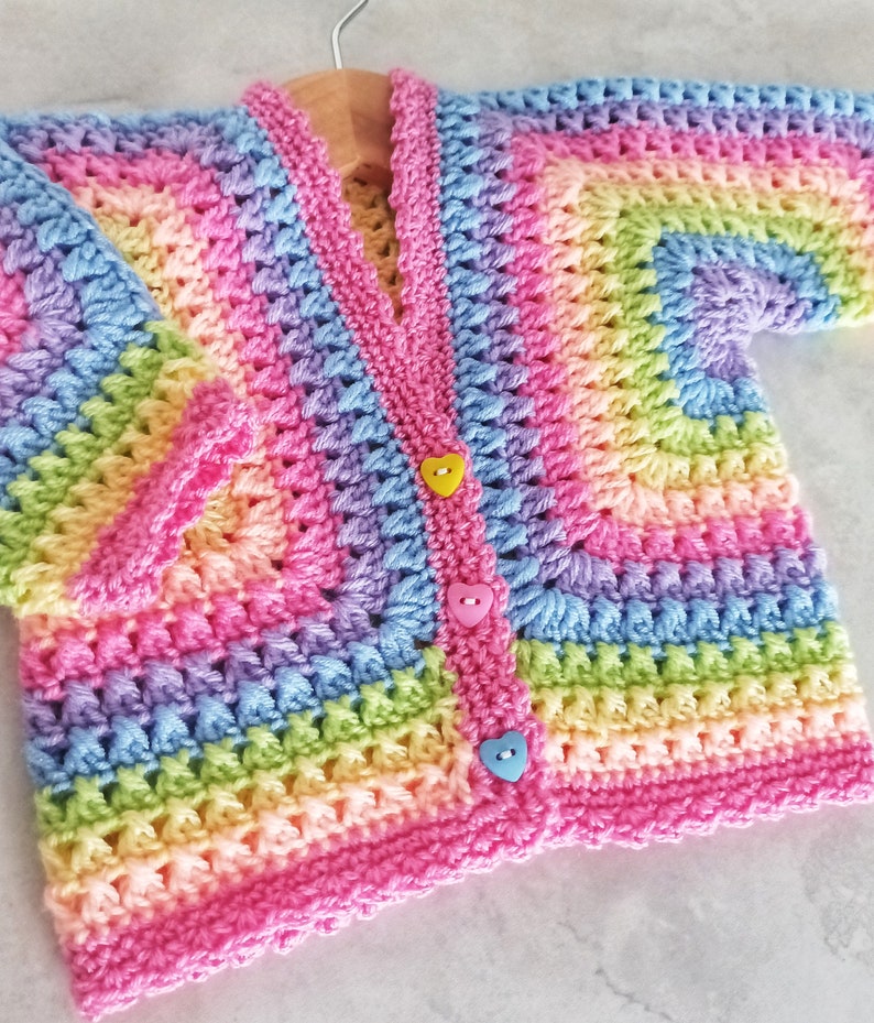 Criss Cross Hexi Cardi Crochet Pattern PDF Digital Download - Etsy UK