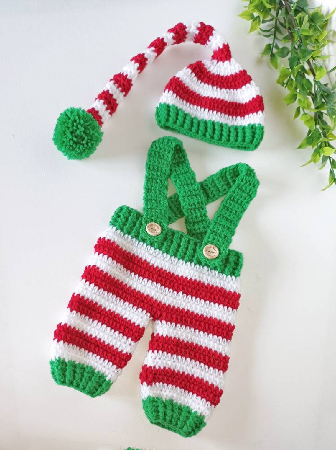 Elf Set Christmas Baby Crochet Pattern in Sizes Newborn to 2 - Etsy
