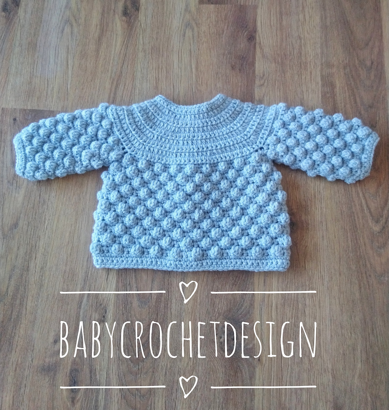 Bobbles Baby Jacket Crochet Pattern in sizes Newborn 0-3 | Etsy
