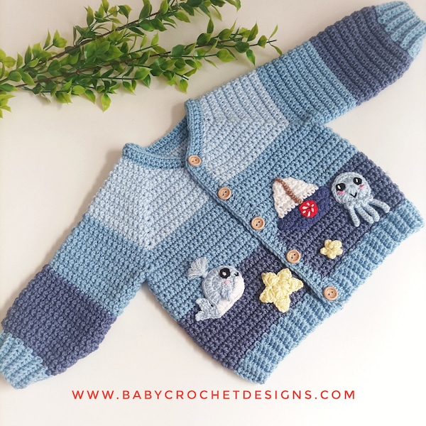 Sailboats Cardigan - Etsy