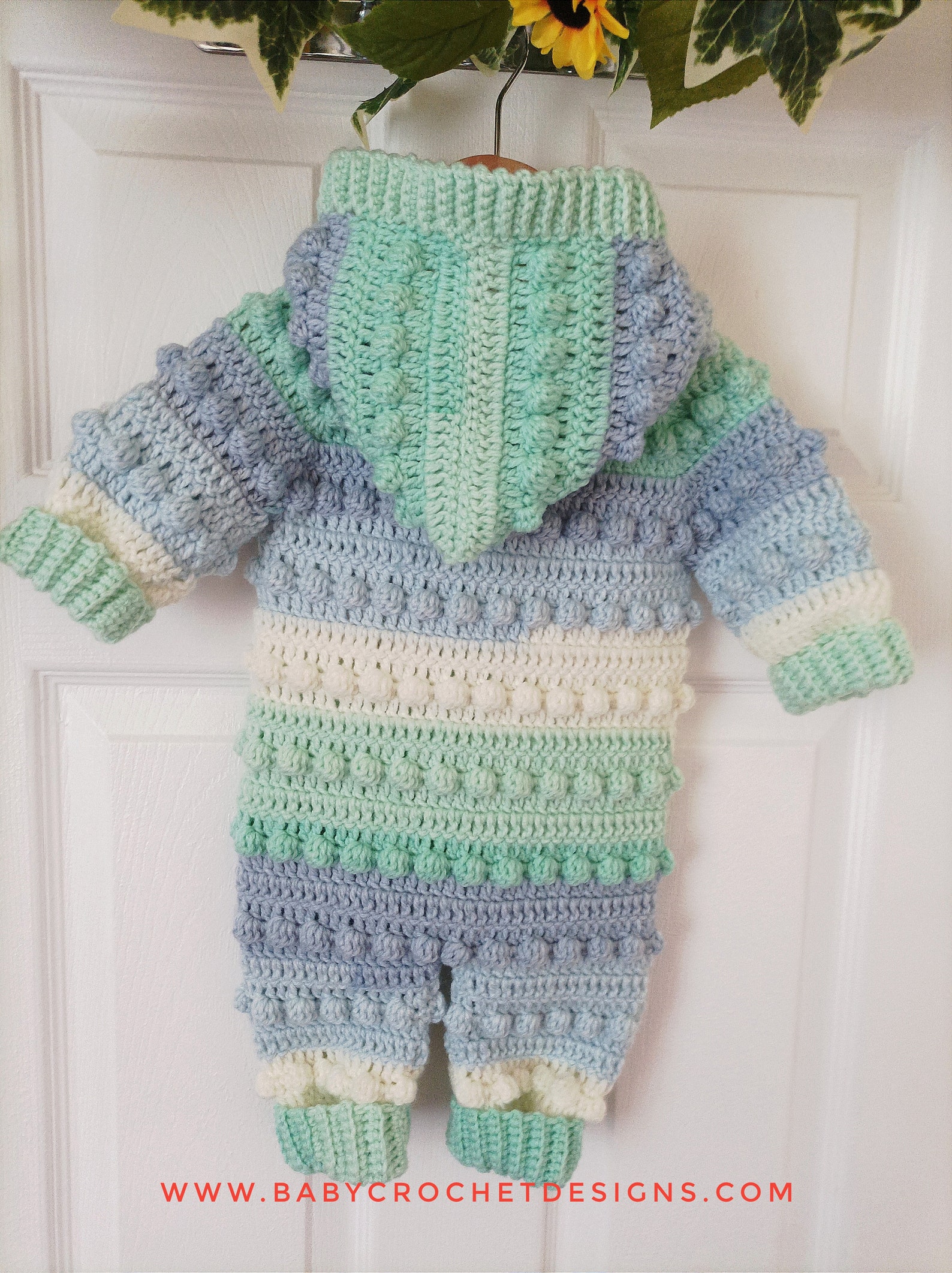 Bobbi Baby Romper One Piece Jumpsuit Crochet Pattern in Sizes Preemie ...