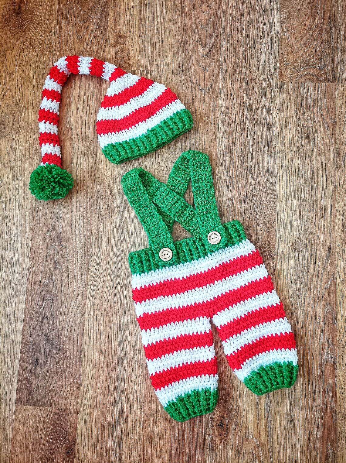 Elf Set Christmas Baby Crochet Pattern in Sizes Newborn to 2 - Etsy