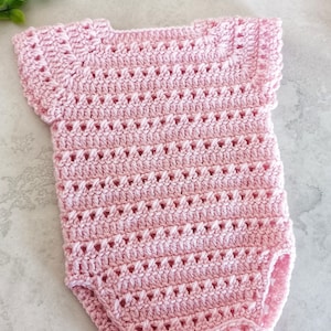 Elegant Baby Romper Crochet Pattern Sizes Preemie to 2 Years PDF Digital Download - Etsy UK