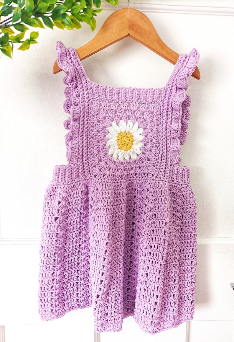 Daisy Sundress Crochet Pattern in Sizes Newborn to 8 Years PDF - Etsy ...