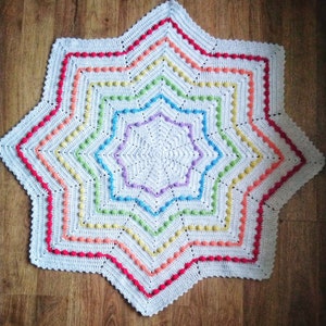 Bobble Star Blanket Crochet Pattern Digital PDF Download - Etsy