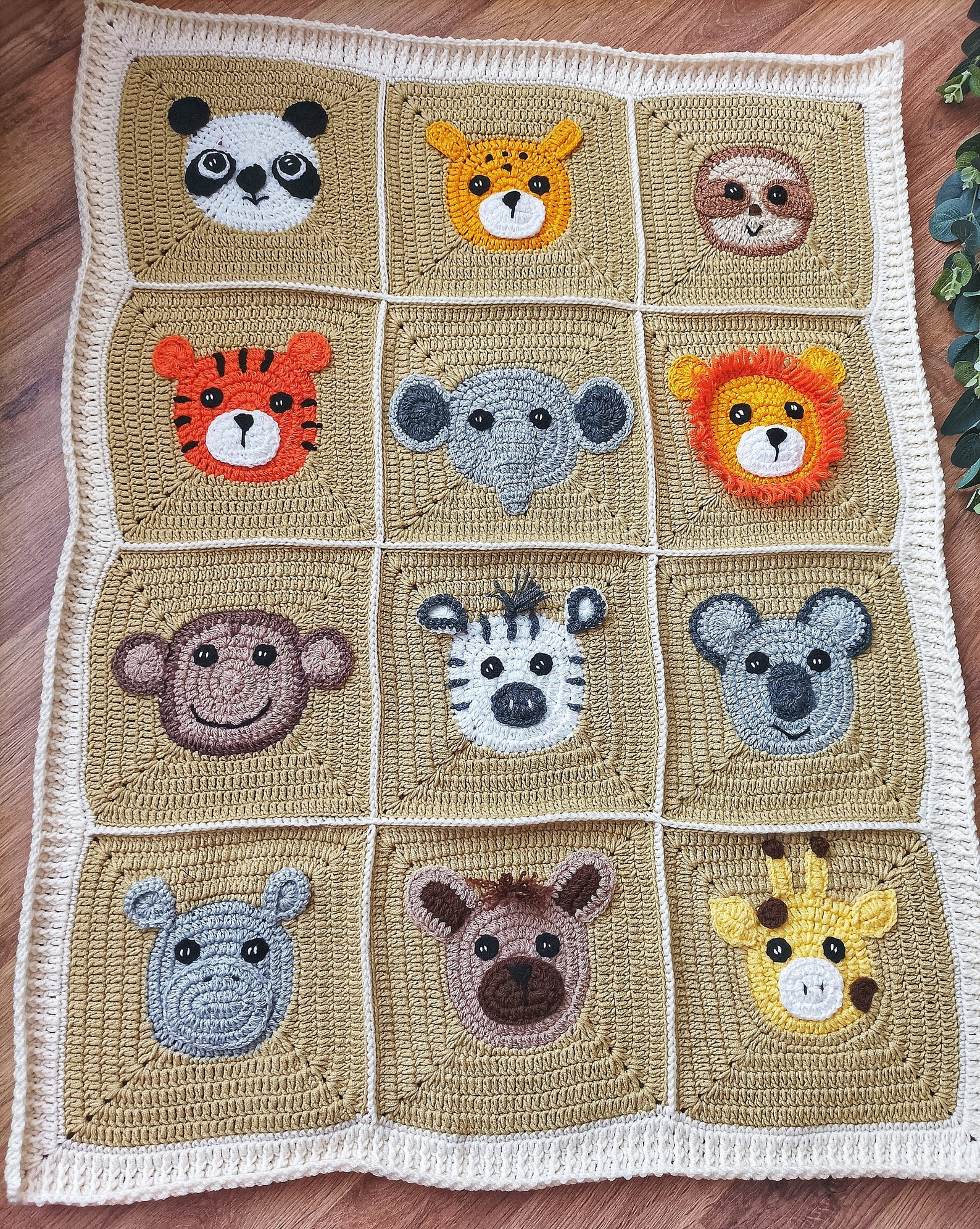 Jungle Baby Blanket Crochet Pattern Digital Download PDF - Etsy
