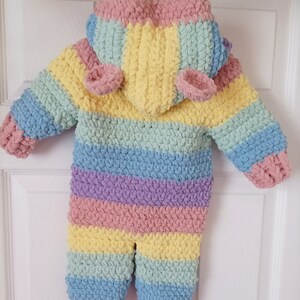 Snowbear Snowsuit Baby Romper One Piece Jumpsuit Crochet Pattern Sizes ...