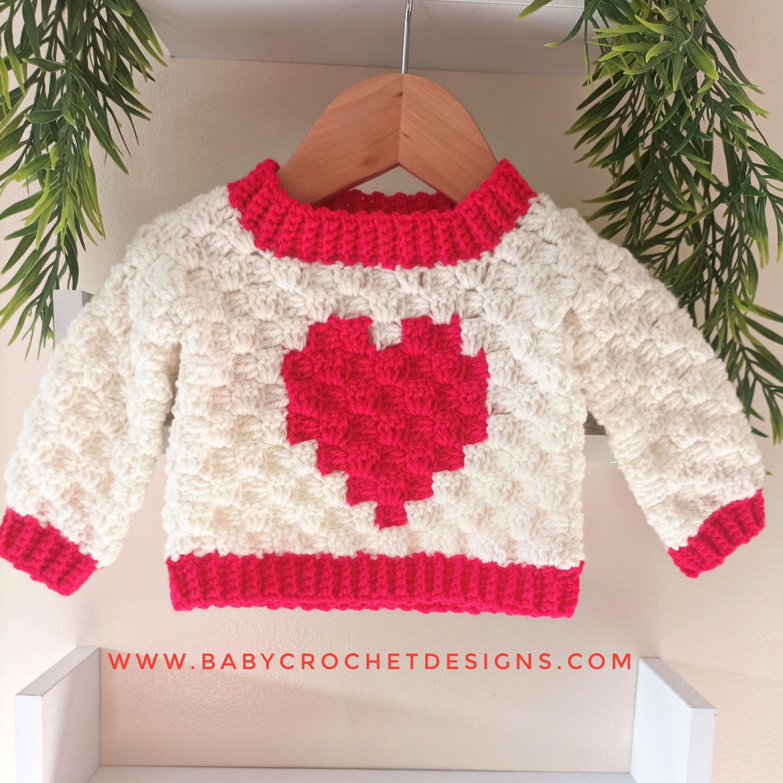 C2C Jumper Girly 3 in 1 Crochet Pattern Sizes 0-3 Months to 5XL Adult ...
