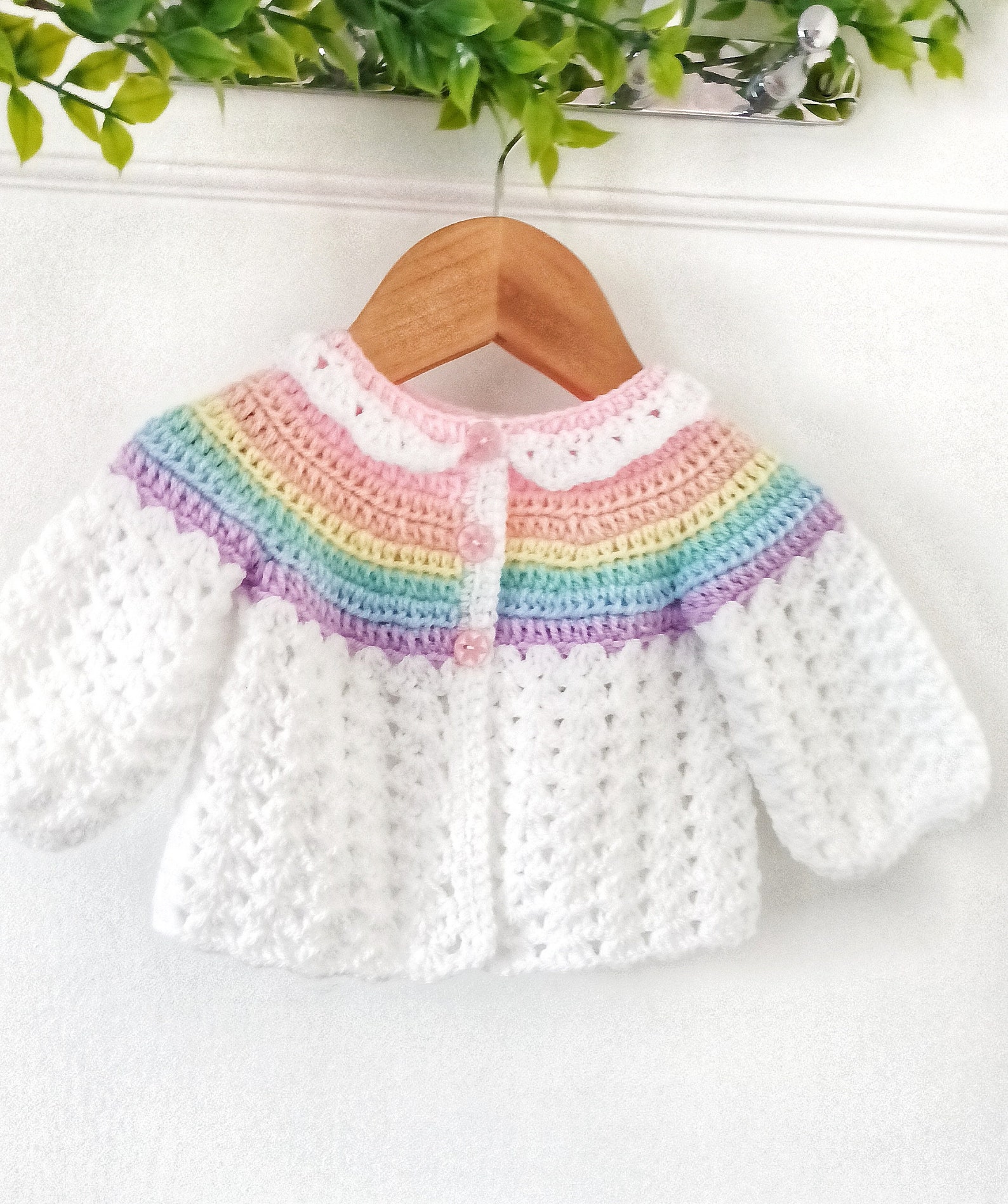 Baby Collar Cardigan Crochet Pattern Sizes Newborn to 2 Years - Etsy