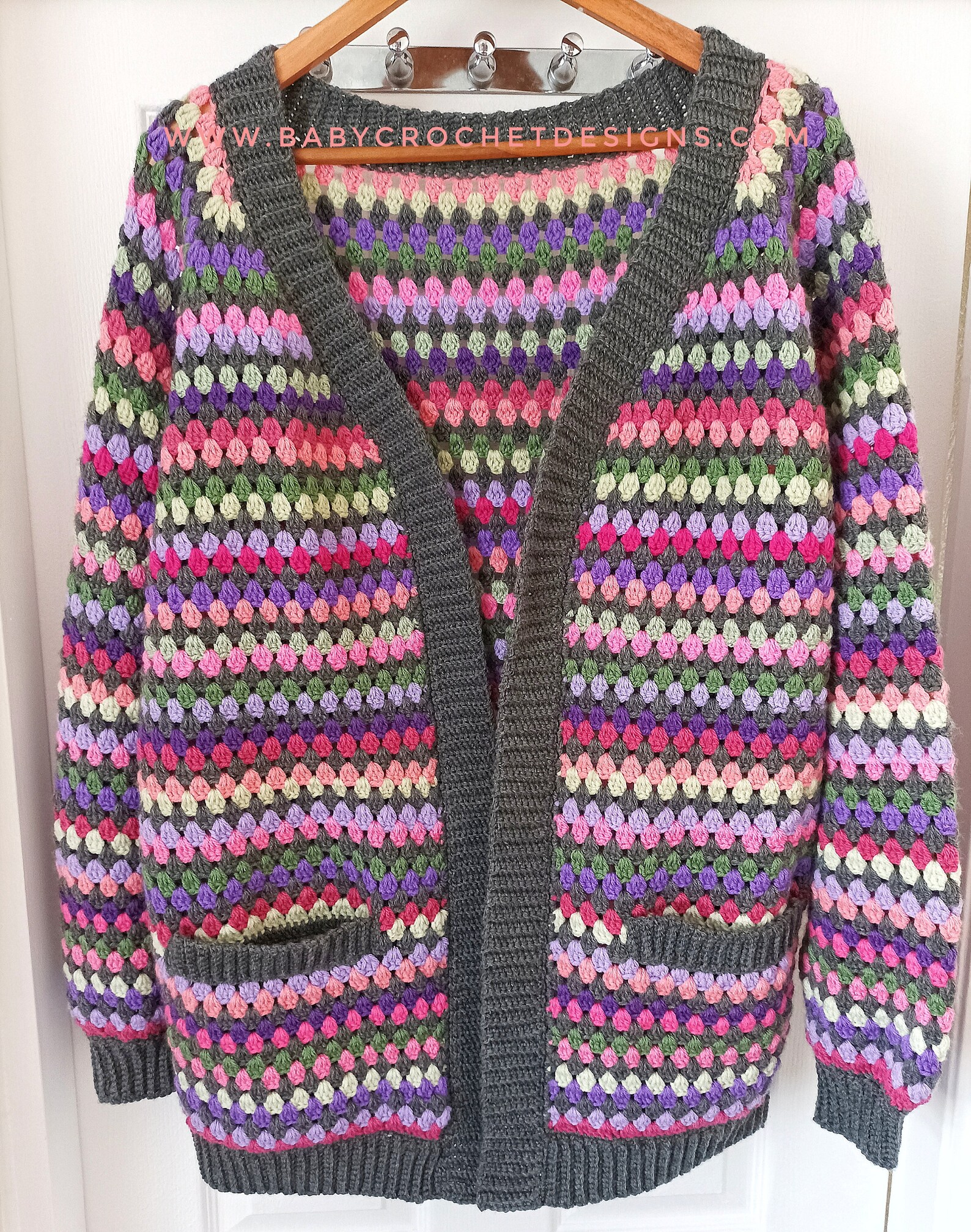 Ladies Love My Granny Cardigan Size XS to 2XL Ladies Woman's Crochet ...
