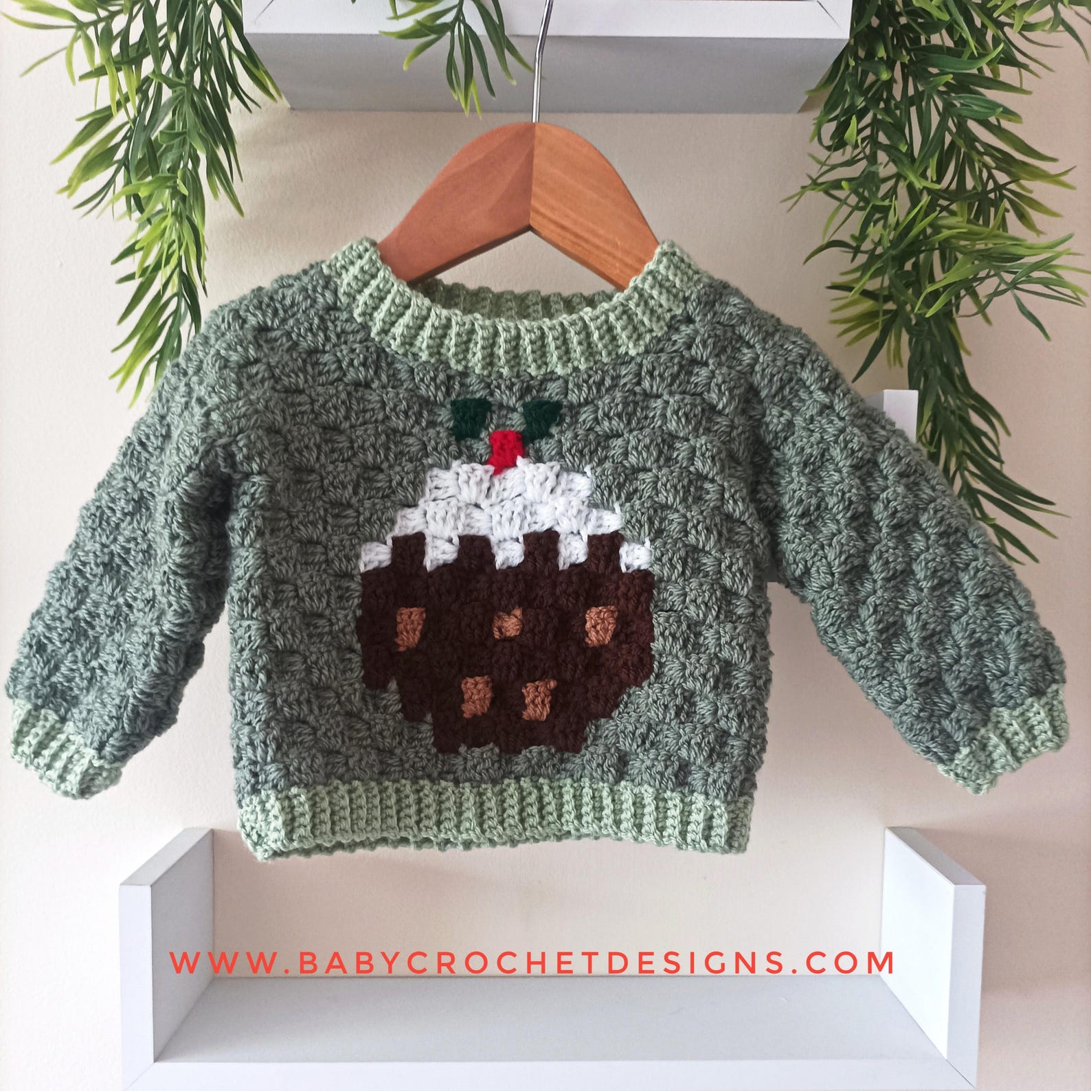C2C Jumper Christmas 3 in 1 Crochet Pattern Sizes 0-3 Months to 5XL ...