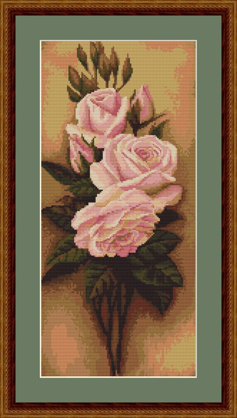Luca-S Counted Cross Stitch Kit Roses II B455 Lucas | Etsy
