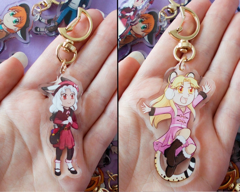 Winter Therian Tail Keyrings Kemonomimi Keychains Cute - Etsy UK