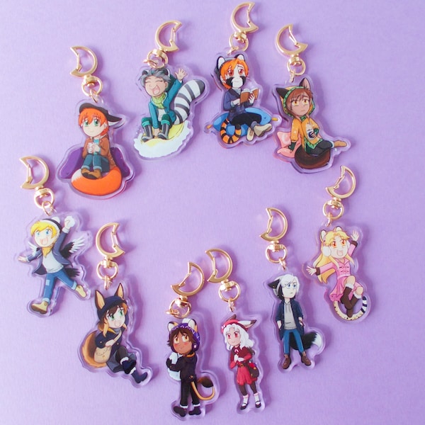 Therian Keyrings - Etsy UK