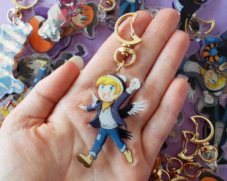 Winter Therian Tail Keyrings Kemonomimi Keychains Cute - Etsy UK