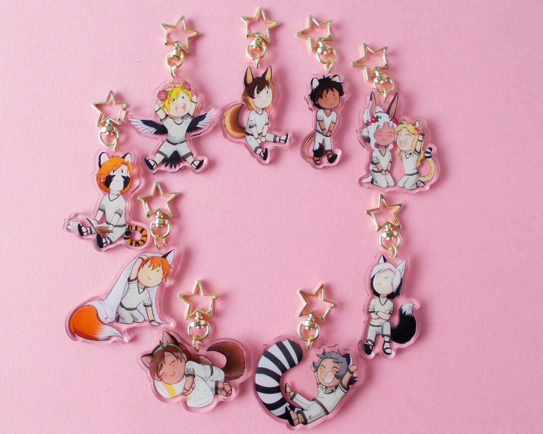 Therian Tail Keyrings - Kemonomimi Keychains - Cute Anime Keyrings - Etsy