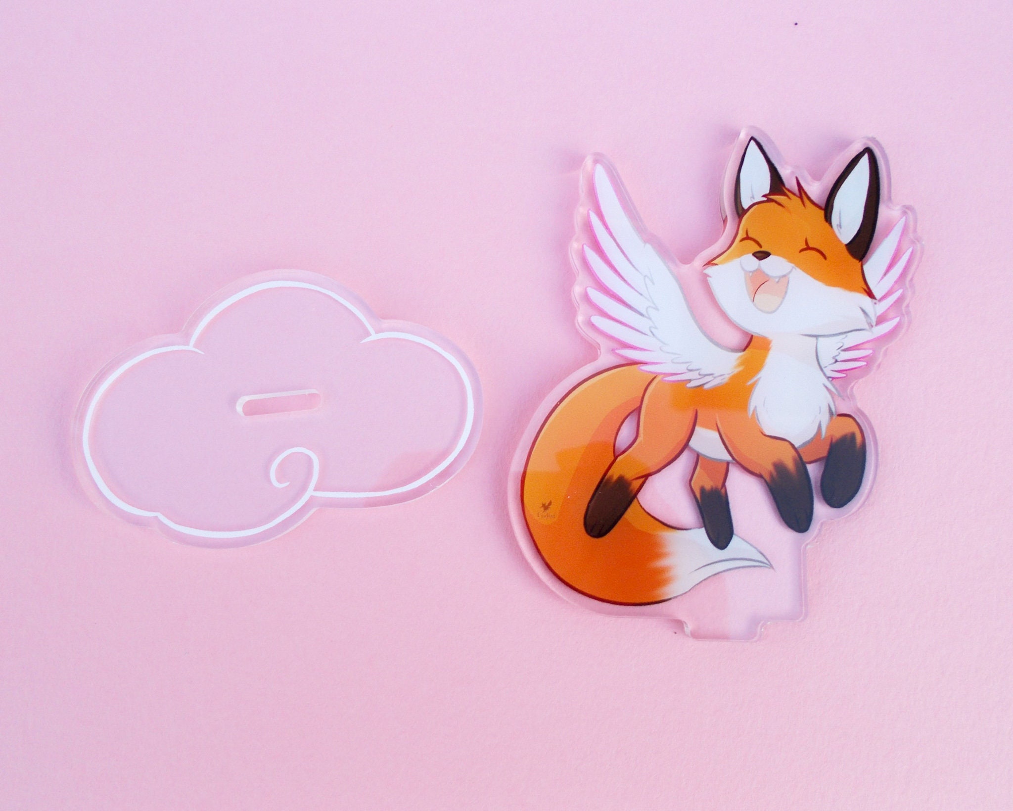Fox and Wolf Standee Acrylic Stand Cute Animal Figure - Etsy
