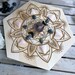 Hexagon Crystal Grid Wood Grid Altar Grid Altar Decoration Energy Grid ...
