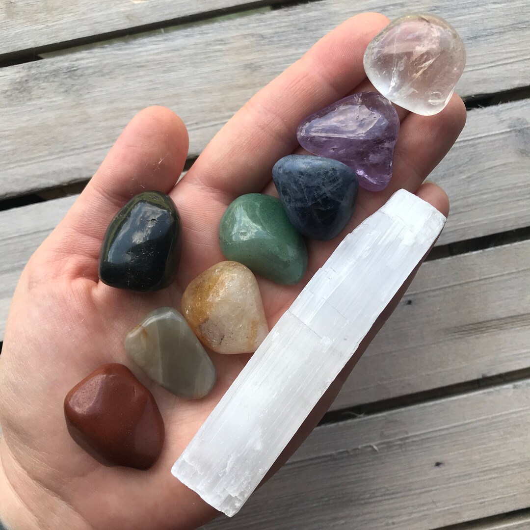 Chakra Set - 7 Chakra Stones - Gemstone Kit - Chakra Stone Kit - Chakra ...