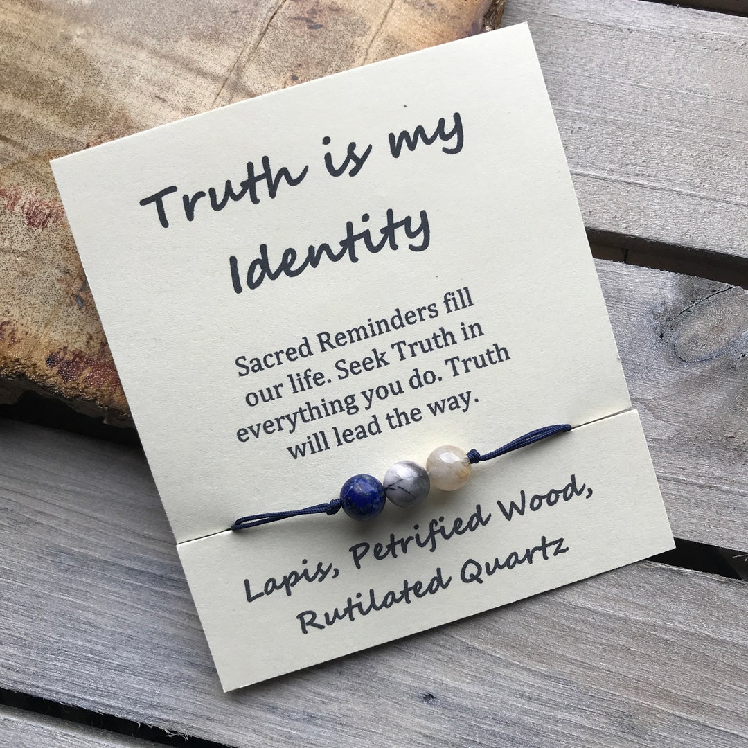 Truth is My Identity Bracelet - Sacred Reminder - Simple - Minimalist ...