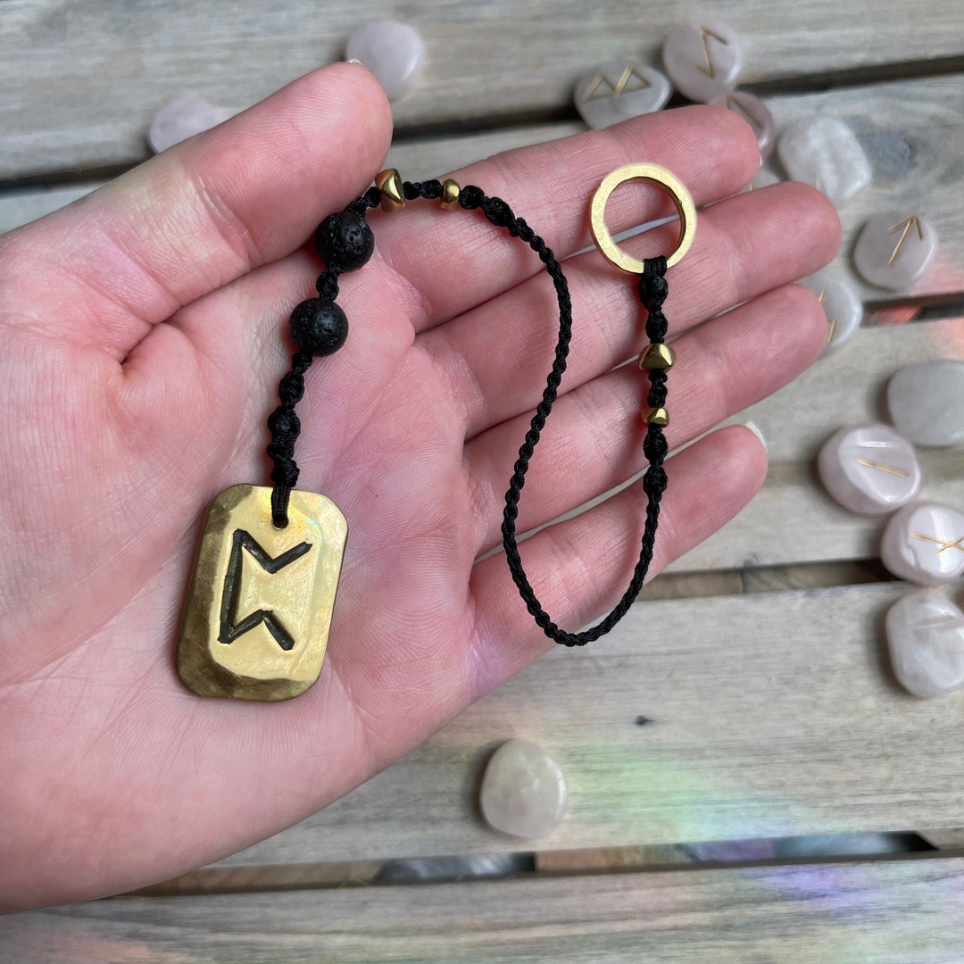 Perthro Rune Pendulum - Brass Rune Pendant - Handmade Pendulum ...