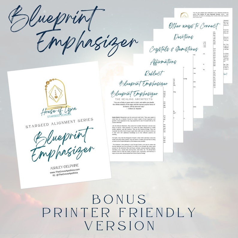Blueprint Emphasizer Starseed Alignment Guide - Cosmic DNA Activation ...