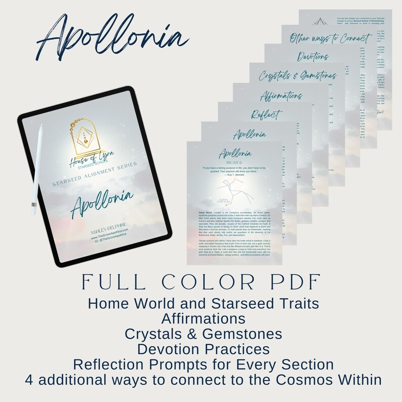 Apollonia Starseed Alignment Guide - Cosmic DNA Activation (digital ...