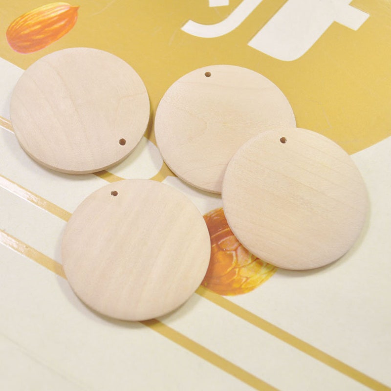 Round Wood Pendant - Etsy