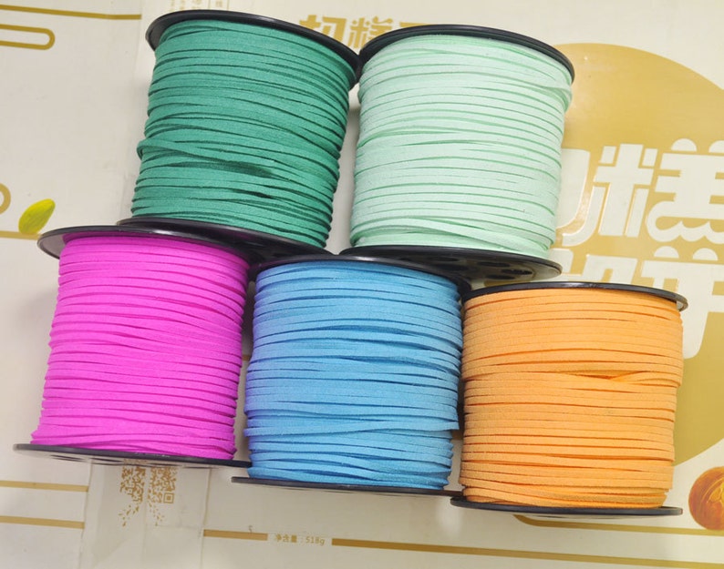 2.5mm Flat Faux Suede Leather Corddiy Leather String Cord - Etsy