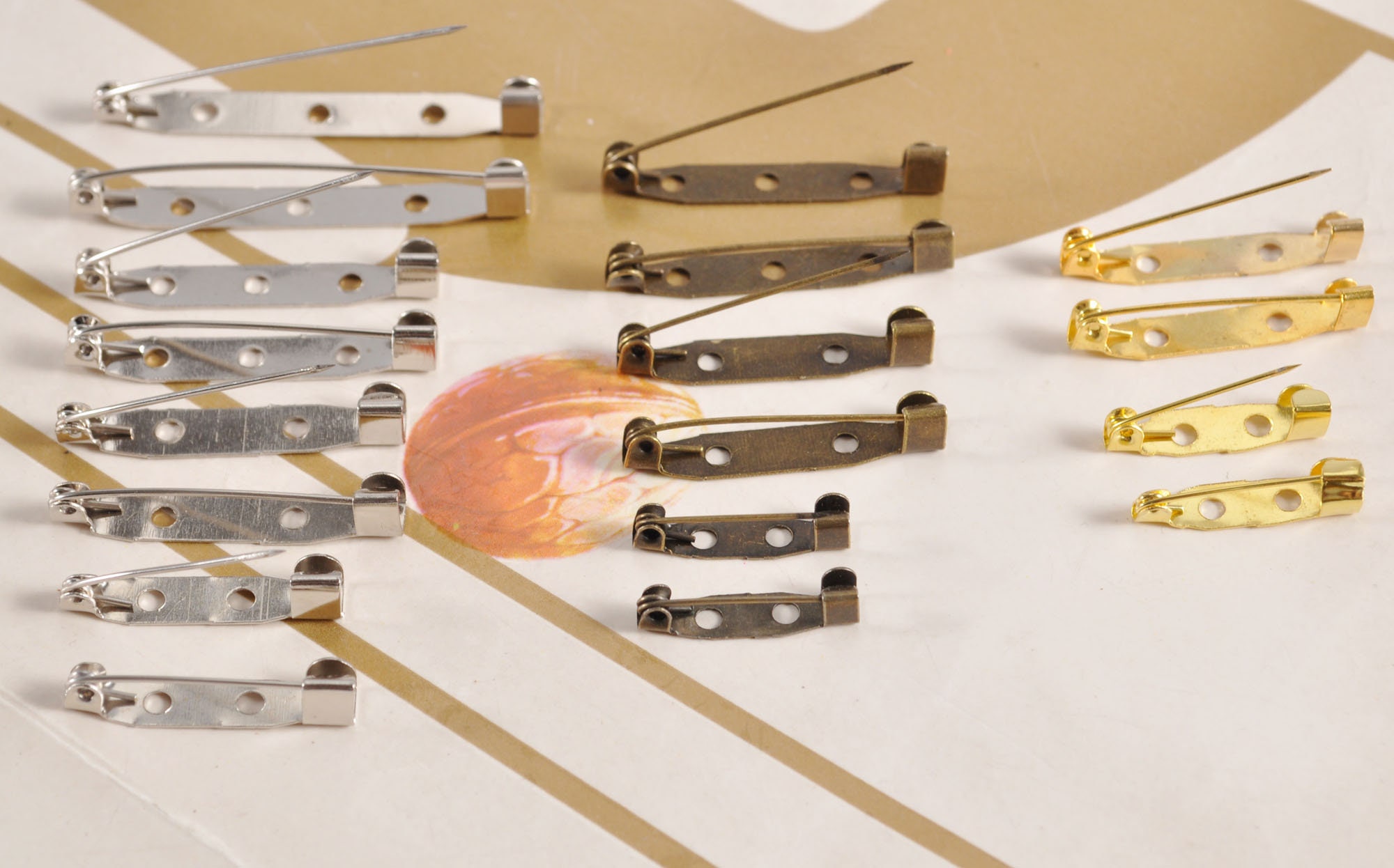 50/100pcs Bulk Safety Pindiy Bar Pin Brooch - Etsy