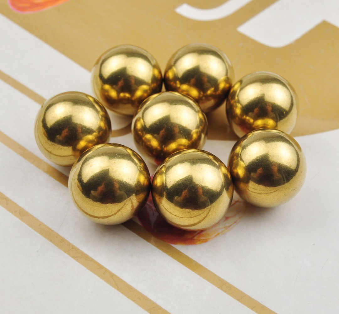 20mm Large Brass Ball Beads, 5pcs/10pcs Raw Brass Ball Beads Without ...