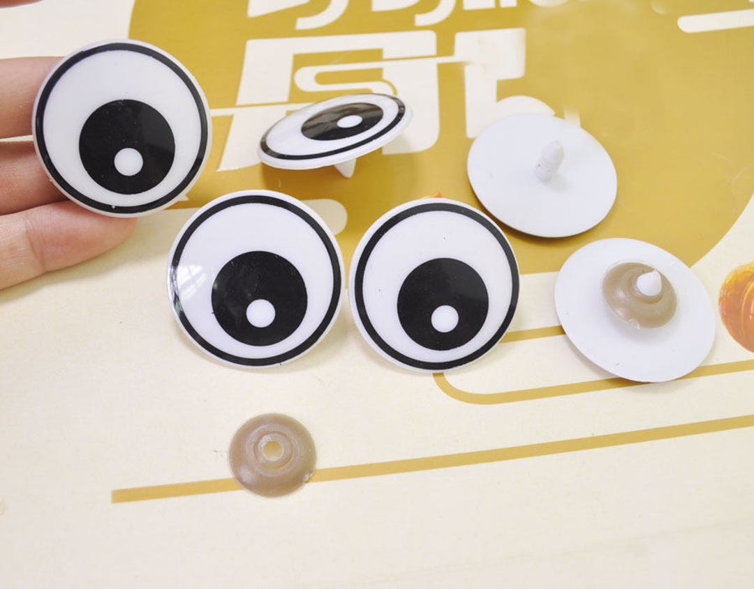 10pairs Toy Eyes Cartoon Eyes Round Safety Eyes Animal Eyes Craft Eyes ...