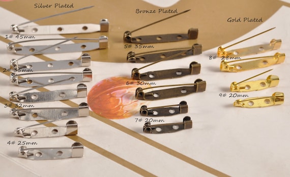 50/100pcs Bulk Safety Pindiy Bar Pin Brooch - Etsy