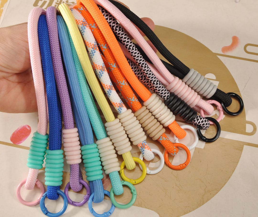 1-100 Cell Phone Straps,colorful Rope Bracelet,phone Wrist Strap ...