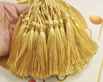 10pcs Light Gold Silk Tassels3 Inch Silky Mini Tasselshand - Etsy