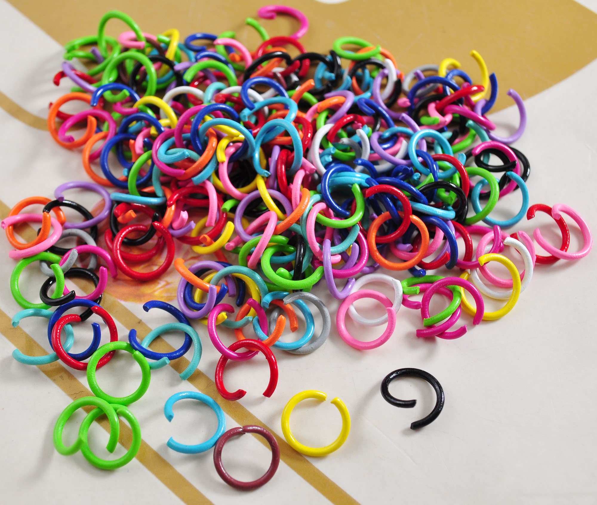 16 Colorsmixed Color Jump Ring 25gabout 100pieces Iron - Etsy